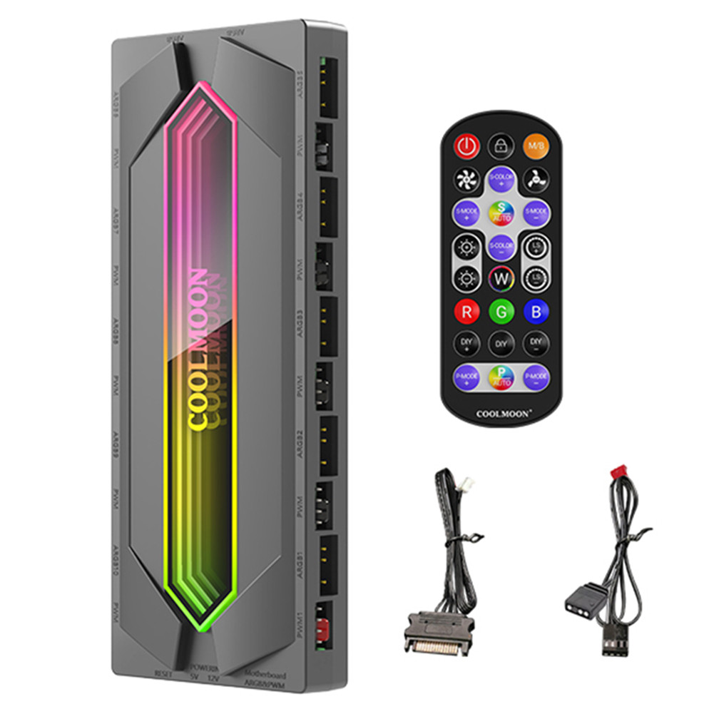 [Julia1.th] Argb และ PWM Hub PWM Fan Hub Splitter คอมพิวเตอร์ ARGB Fans ...