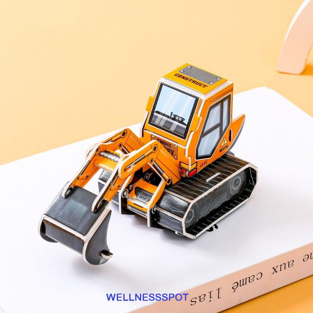 WELLNESSSPOT DIY ปริศนาปราสาทประกอบรุ่น,กระดาษ Windmill การ์ตูนบ้านกระดาษของเล่น, Creative ...