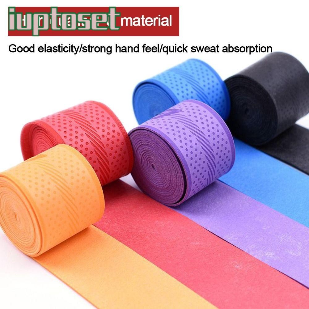 IUPTOSET คันเบ็ด Sweatband, Anti Slip Gradient สีสันแร็กเก็ต Grip เทป ...