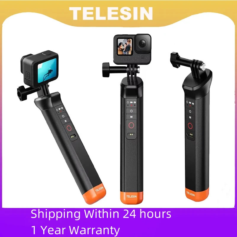 ไม้เซลฟี่กันน้ำแบบลอยตัว Bluetooth TELESIN สำหรับ Gopro Hero 9 10 11 12 ...