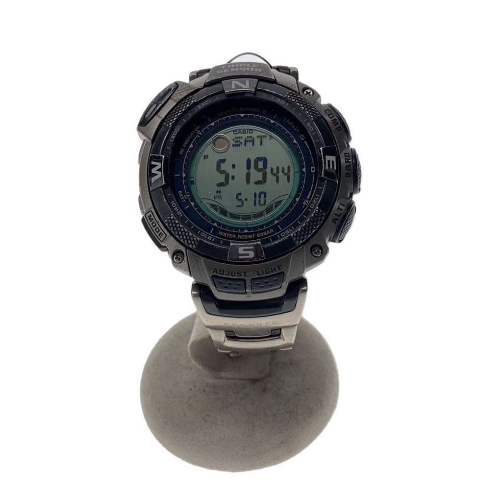 CASIO Mens Watch Solar PROTREK Digital SLV ส่งตรงจากญี่ปุ่นมือสอง ...