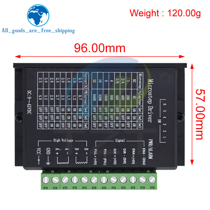 Stepper Motor Driver TB6600 23 Nema 34 42/57/86 Nema17 4A DC940V 1 แกน ...