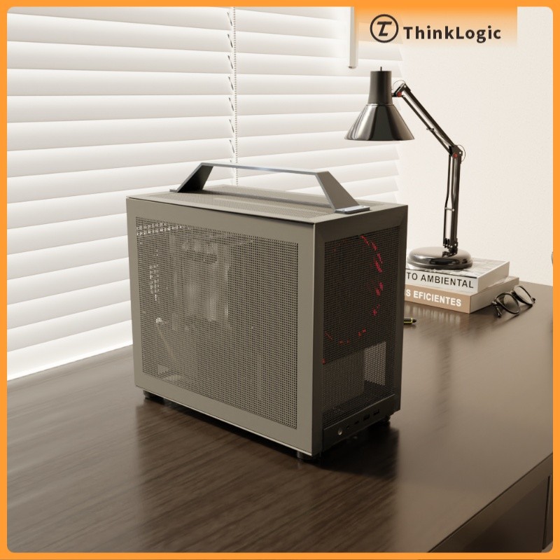 ALLA M200 MATX Case Handle แบบพกพา Mini Compact ITX Anti-dust ตาข่าย ...