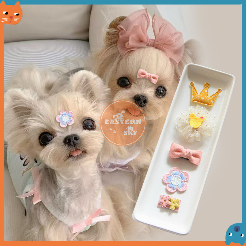 5 ชิ้น/แพ็คสัตว์เลี้ยงน่ารัก BB คลิปกิ๊บลูกสุนัขเท็ดดี้ Marzis สุนัขแมว ...