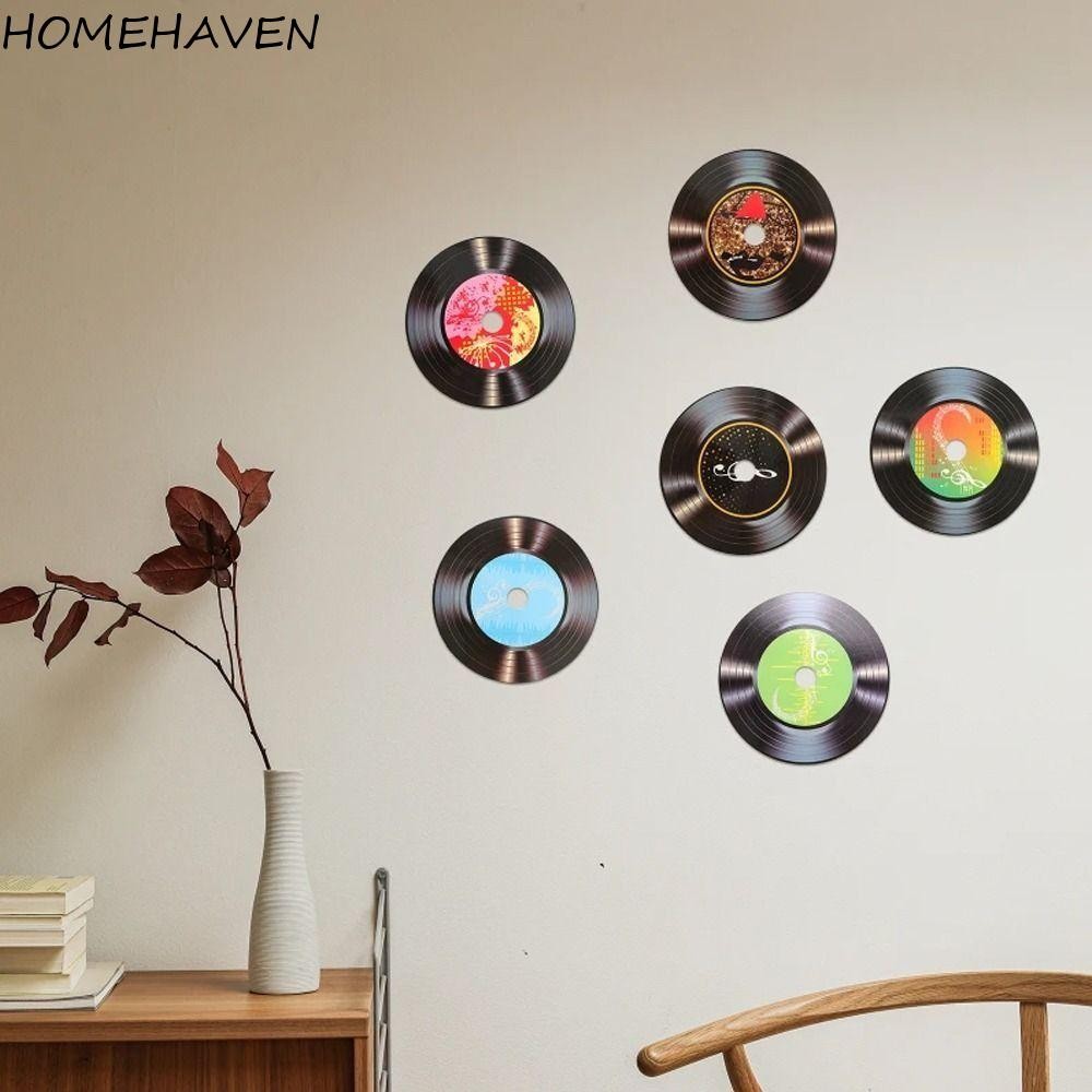 Homehaven 20 ชิ้นบันทึกไวนิลตกแต่ง,กระดาษบันทึกงานศิลปะรูปลอกผนัง,พรรค ...