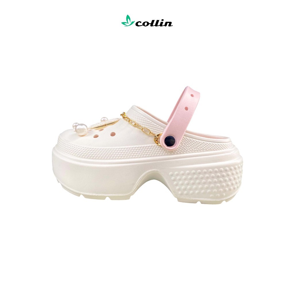 Collin ผู้หญิง Fuji Jibbitz Frog Clog Baim รองเท้าแตะ EVA RUBBER WEDGES ...