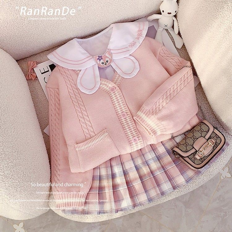 Jk Lingna Belle ชุดกระโปรงนักเรียนชั้นประถมศึกษาเสื้อกันหนาวชุดสาวชุด ...