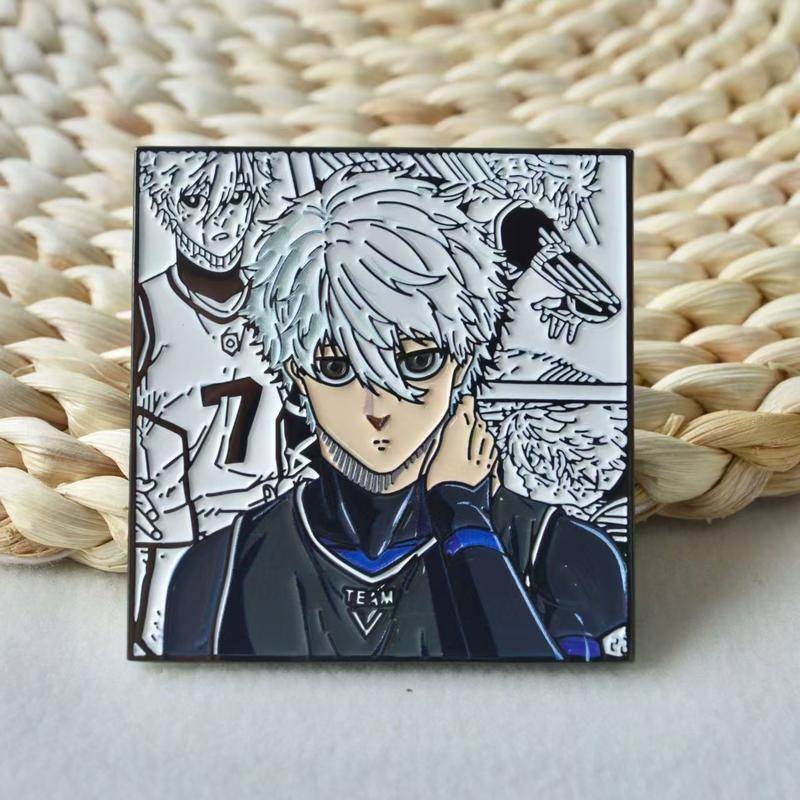 อะนิเมะ Blue Lock Nagi Seishiro ตัวอักษร Hard Enamel Pin มังงะเข็มกลัด ...