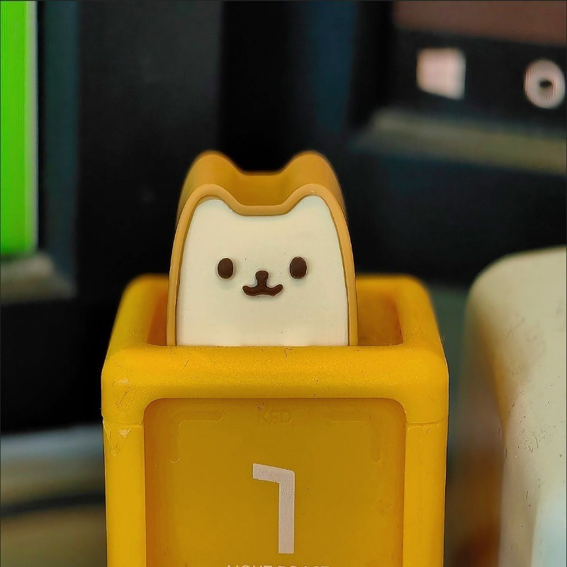 ขนมปังสุนัข Keycap 3D DIY MX Switch คีย์บอร์ดแบบกลไกเรซิ่น Keycaps ส่วน ...