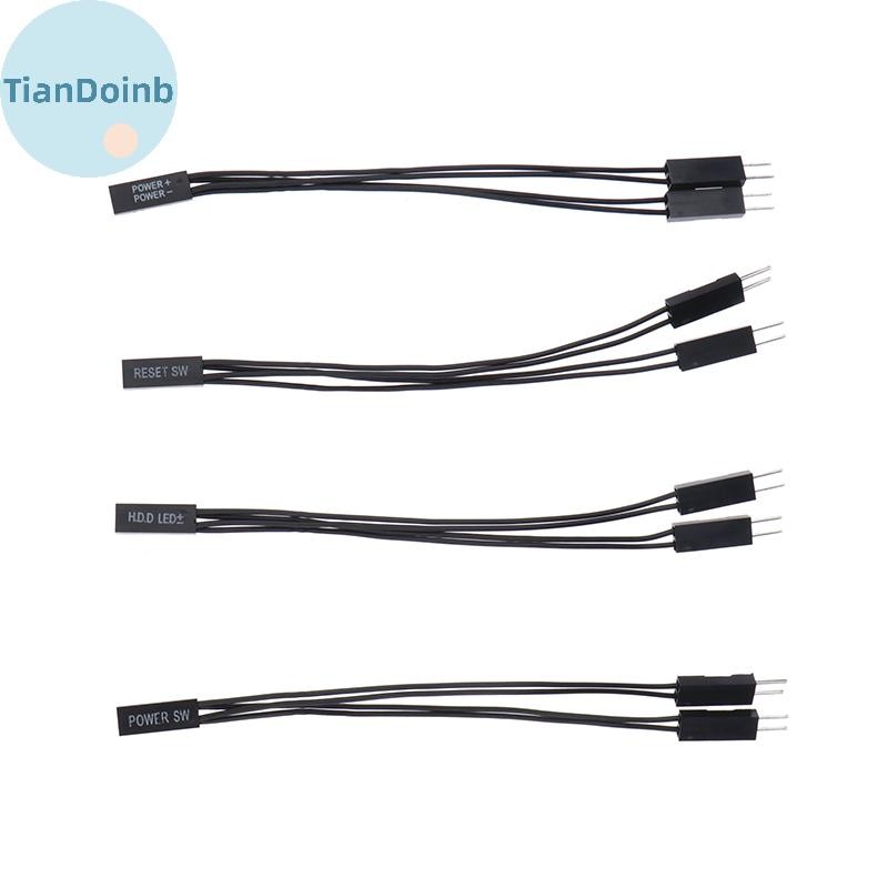 TianYe เมนบอร์ดสวิทช์ SW/RESET SW/HDD LED/Power LED 1 ถึง 2 อะแดปเตอร์ ...