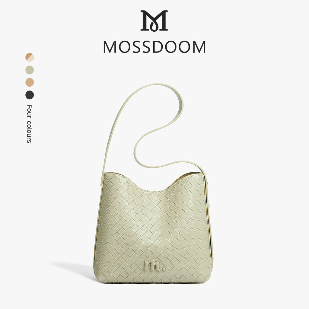 【Special off】MOSSDOOM Vela Bag กระเป๋าสะพายไหล่แฟชั่นทอเลียนแบบความจุ ...