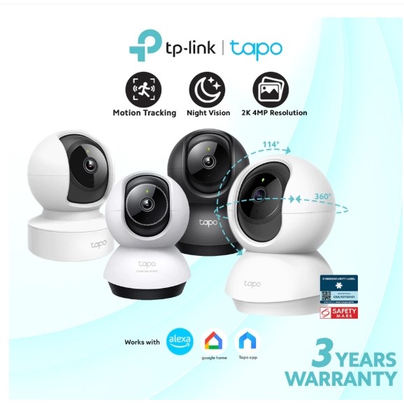 TP-Link Tapo 360 WIFI 2K QHD AI Home Security กล้อง IP TC70/TC71/TC72/C210/C211/C212 | Shopee ...