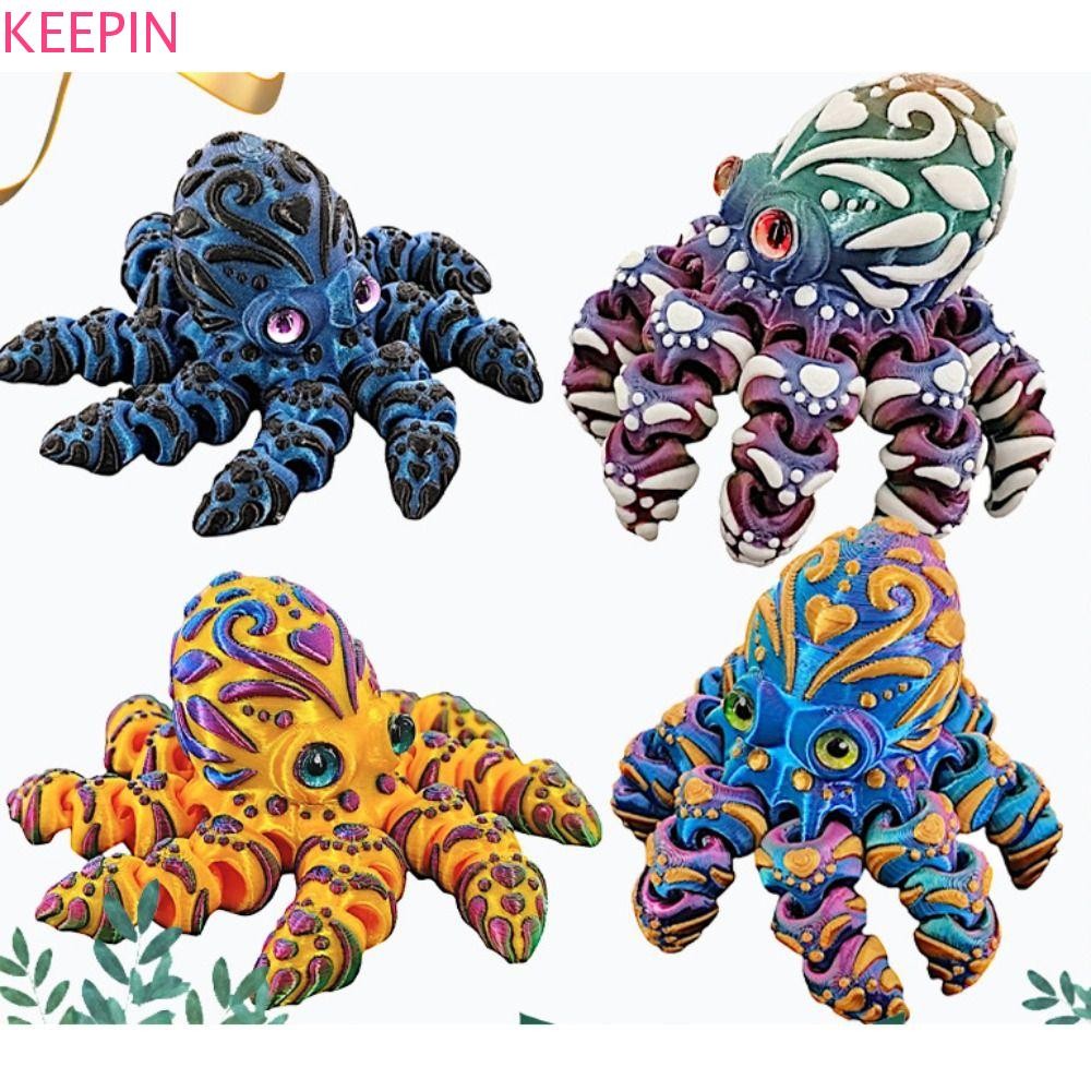 KEEPIN 3D พิมพ์ Octopus รุ่น, Movable Joints หัตถกรรม 3D พิมพ์ Octopus ...