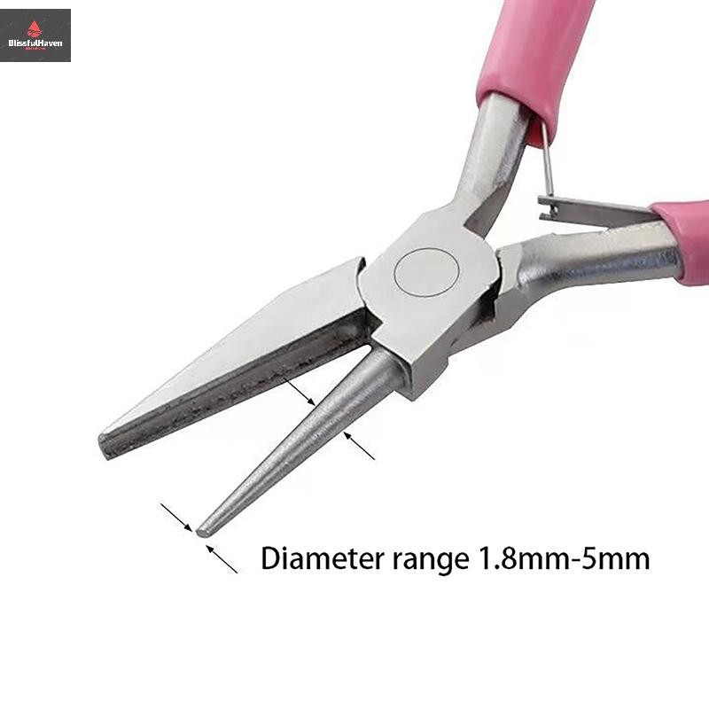 COD คีมลมขนาดเล็กทรงกลม Half Groove Half Round Nose Plier เครื่องประดับ ...