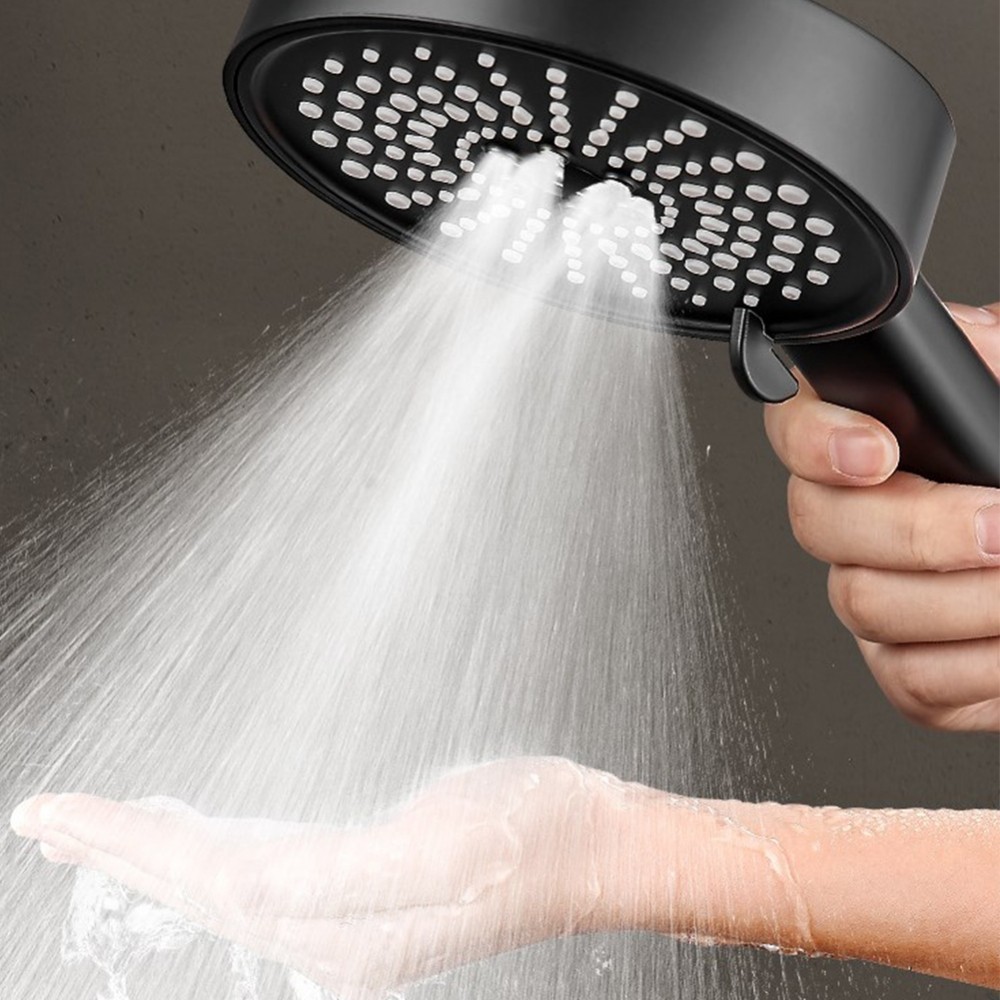 หัวฝักบัว 12.5 ซม. 5 โหมด Ample Coverage Big Panel Decor Elegant ...