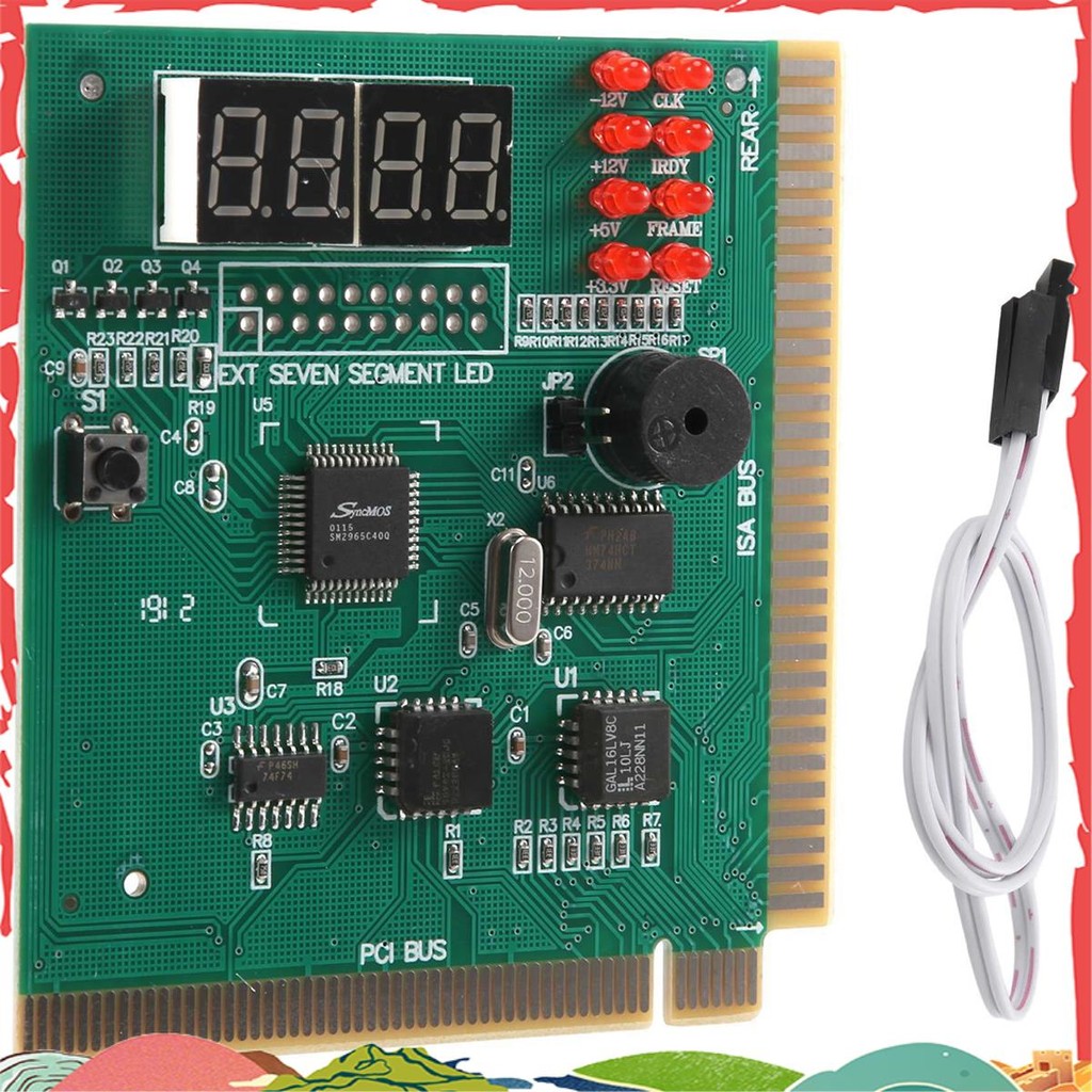 Super Diagnostic PCI 4-Digit Card PC เมนบอร์ดโพสต์ Checker Tester ...