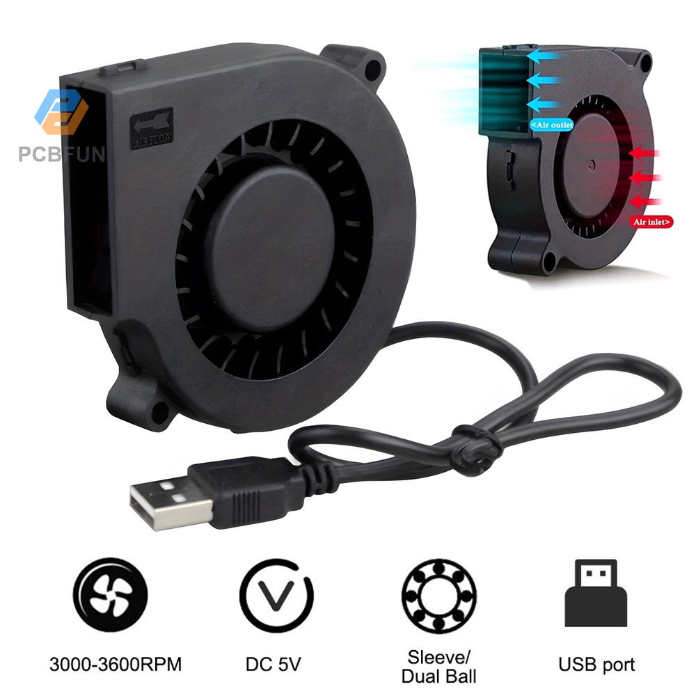 Pcbfun พัดลม USB ระบายความร้อน Turbo Blower พัดลมระบายความร้อน ...