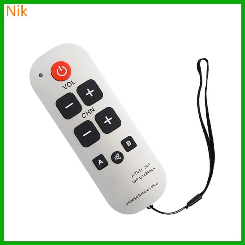 บ.ลค.ต.ศ. A-TV1 Ergonomic Big Button Remotes Controller For Seniors And ...