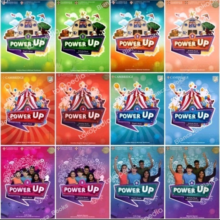 หนังสือทางกายภาพ Cambridge Power Up Start สมาร์ท 123456 หนังสือนักเรียน ...