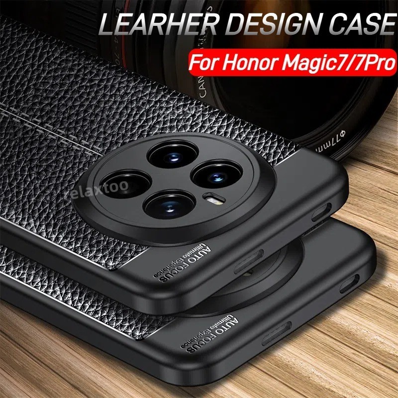 Honor Magic7 Pro 5G ปลอกหนังหรูหราสําหรับ Honor Magic7 Magic 7 Pro 7Pro Magic7Pro 5G PTP-AN10 ...