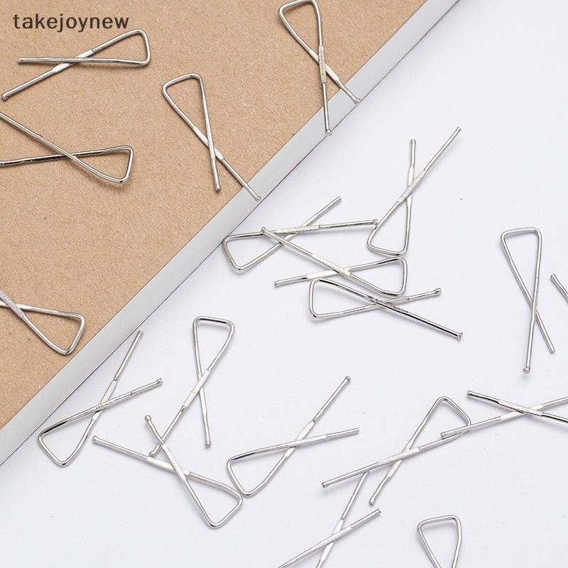 [takejoynew] 50 ชิ้นประมาณ 33 มม.คลิปเหล็กยาวสําหรับเสื้อผ้าเสื้อคอปกแพคเกจ DIY อุปกรณ์เย็บผ้า ...