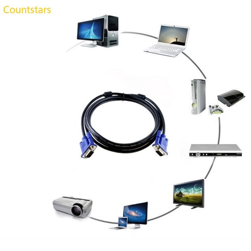 COU VGA Monitors สายจอคอมพิวเตอร์ชายกับชายสําหรับ PC แล็ปท็อปจอแสดงผล ...