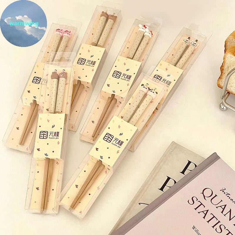 Warmwing 3D น่ารักสัตว์ตะเกียบ Hand-แกะสลัก Beech ตะเกียบ Kawaii ซูชิคู่ดูดีและปฏิบัติไม้อาหาร ...