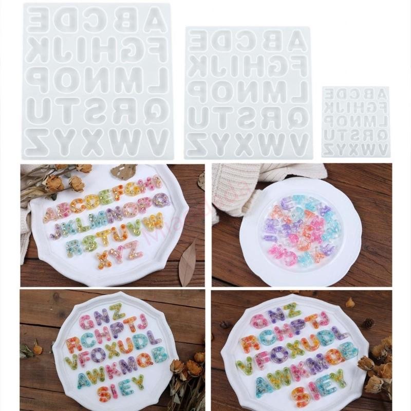 จี้ซิลิโคน MDD Mould แม่พิมพ์ดินตัวอักษรรูปร่างพวงกุญแจ Moulds วัสดุ ...