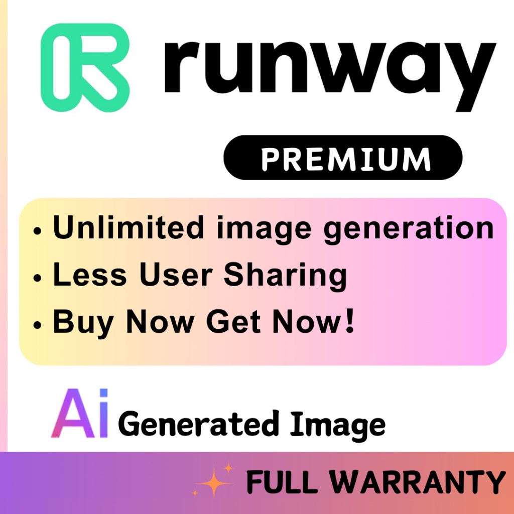 Runway Ai Premium Account Image & Video Generator Full Warranty Fast delivery | Shopee Thailand