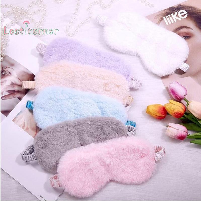 [Lostcorn] ส่วนบุคคลกระต่ายผม Eye Mask Custom Sleep Mask ตุ๊กตาน่ารัก ...