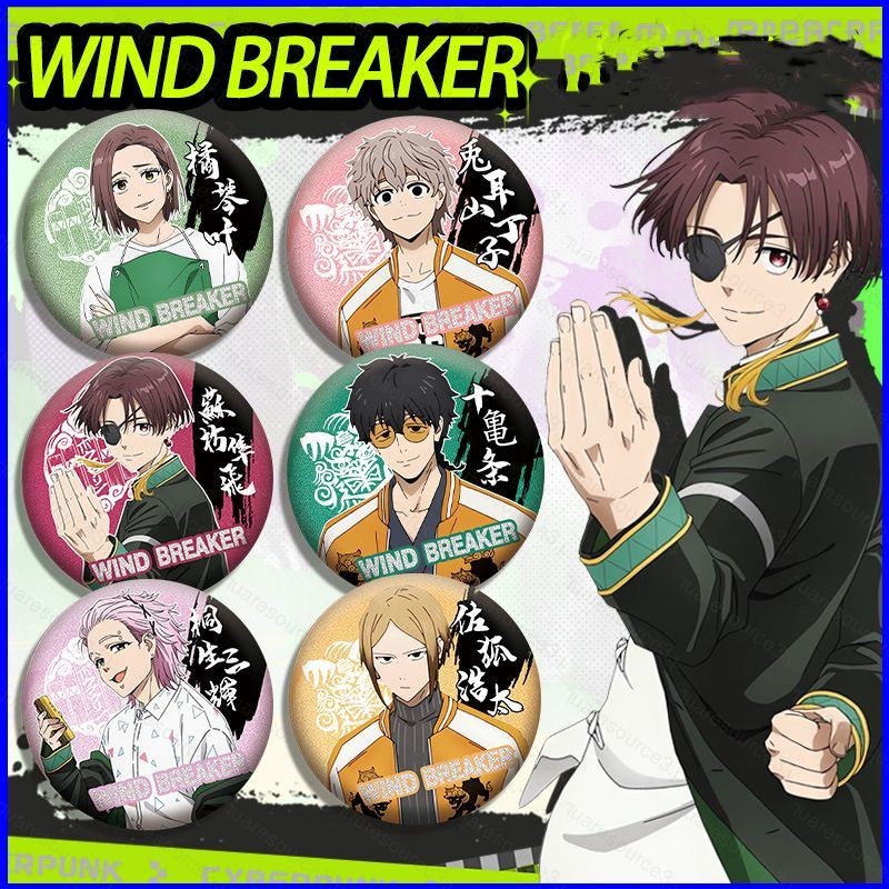 SQ3 WIND BREAKER แฟลชเลเซอร์ badge Haruka Sakura Jo Togame Choji Tomiyama Kotoha Tachibana เข็ม ...