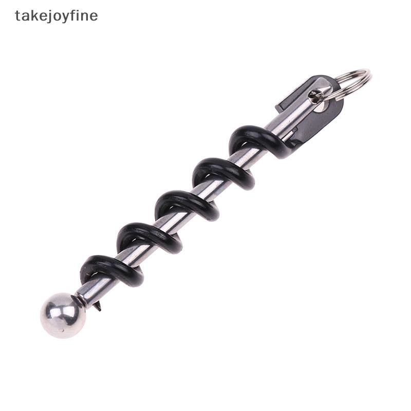 TFTH ใหม่ Mini ไวน์ Corkscrew กลางแจ้ง Corkscrew แบบพกพาพวงกุญแจที่เปิด ...