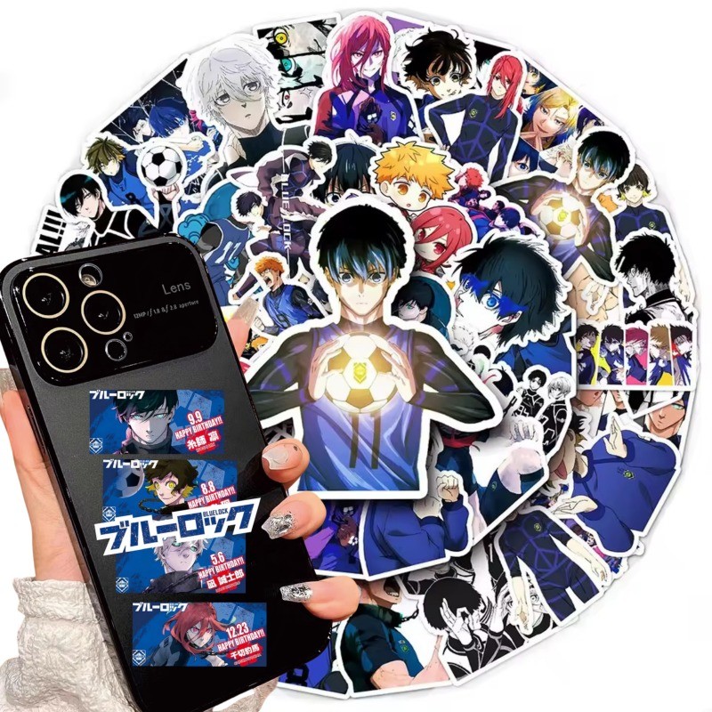 80pcs การ์ตูน BLUE LOCK ฟุตบอลอะนิเมะสติกเกอร์มังงะ Decals แล็ปท็อป ...