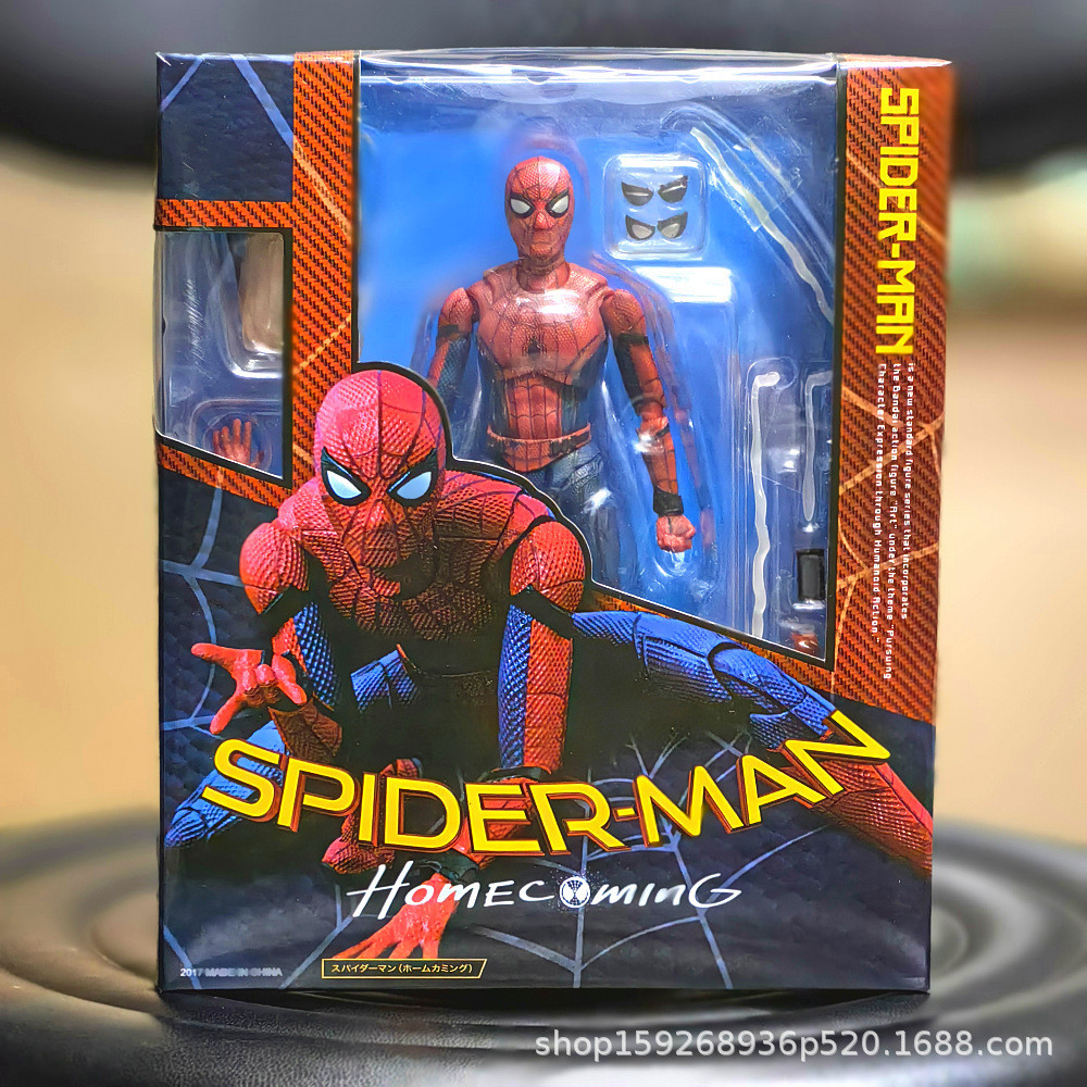 คุณภาพสูง Spider-Man SHF สไปเดอร์แมนทำมือแมลงกลับไปโรงเรียนฤดูกาลกลับ ...