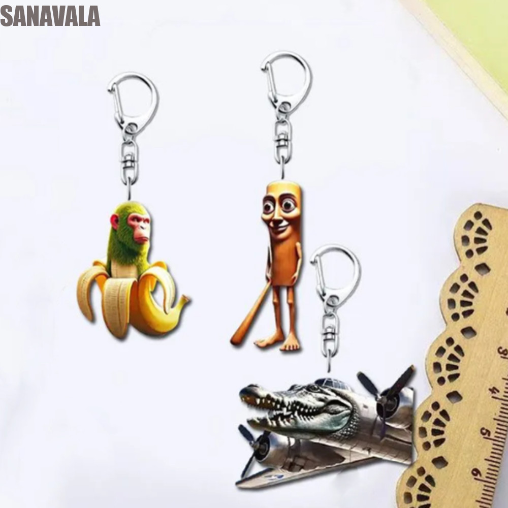 SANAVALA TungTungTungSahur พวงกุญแจ, Boneca Ambalam อะคริลิค Tung Tung ...