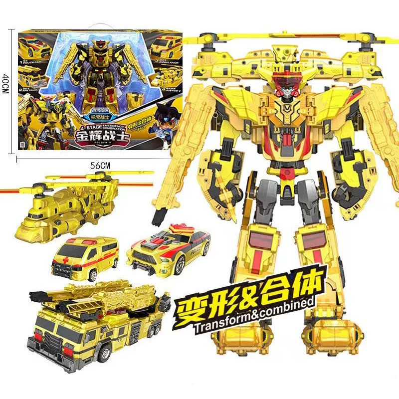 Tobot V Galaxy Detectives Master Gigant Saver 4 Stage ฉุกเฉินผสม Golden ...
