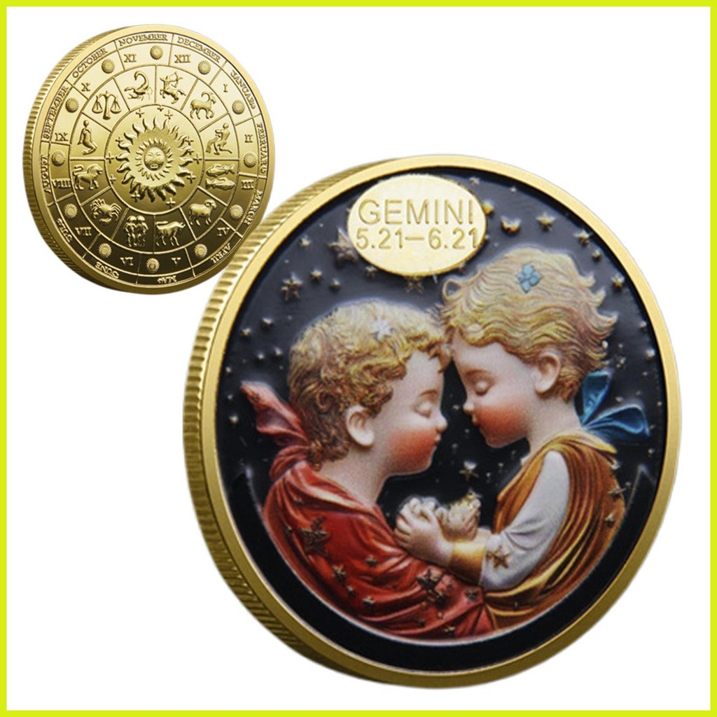 Constellation Coin Gemini Libra Virgo ของที่ระลึกเหรียญ Constellation ...