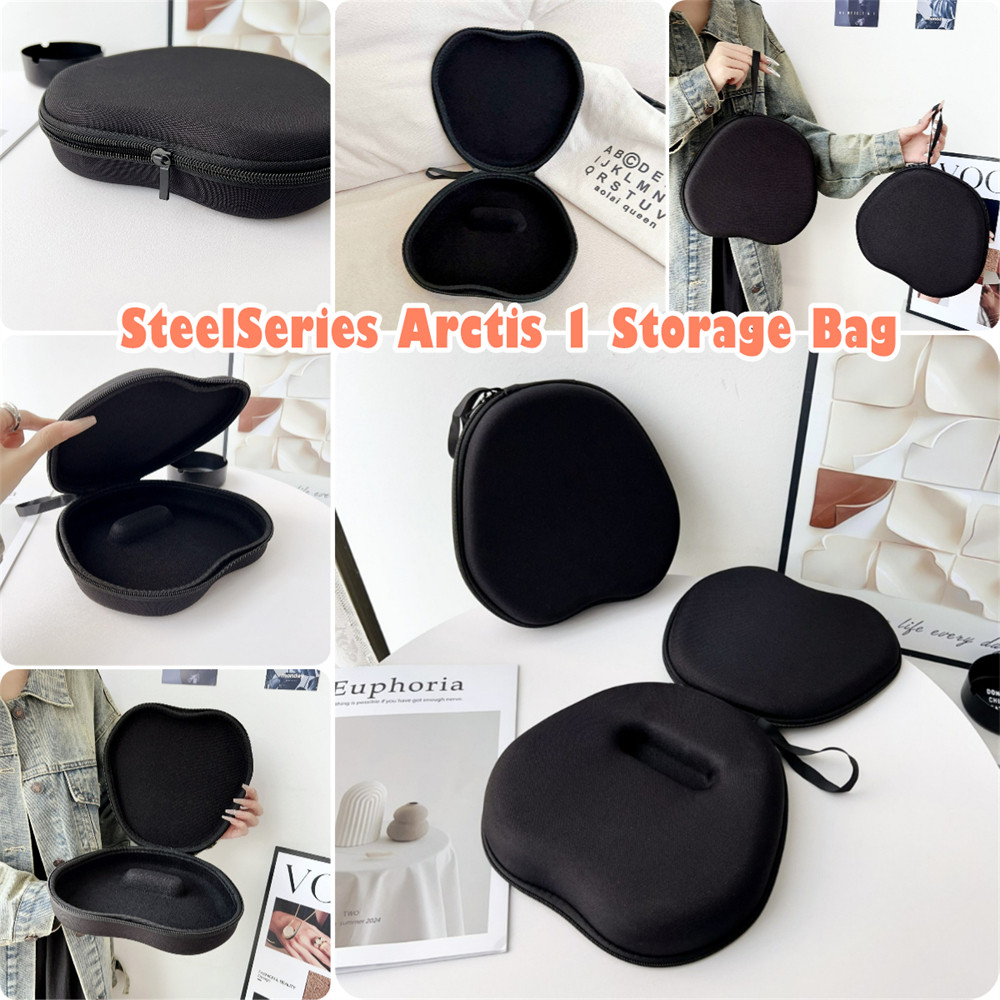 Case Homefor SteelSeries Arctis 1 เคสหูฟังแฟชั่นสีดําบริสุทธิ์ EVA แผ่น ...