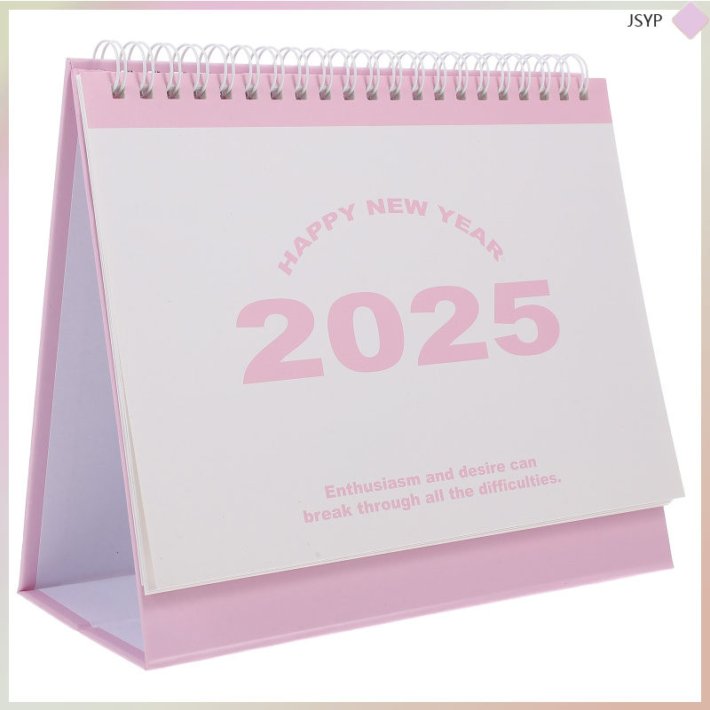 ภาษาอังกฤษ Version ปฏิทินตั้งโต๊ะไวท์บอร์ด Cute 2025 Portable Calender ...