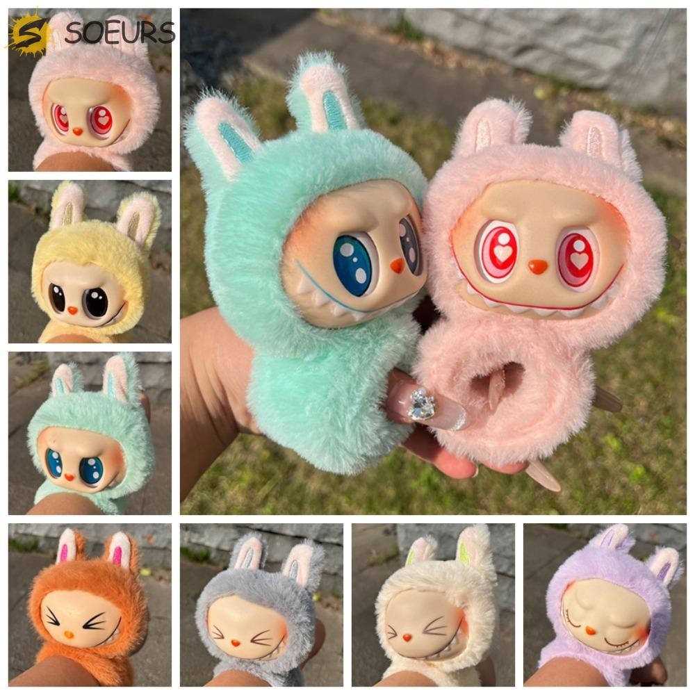 Soeurs Labubu Plush Slap สร้อยข้อมือ, Clap วงกลมของเล่นสายรัดข้อมือ ...