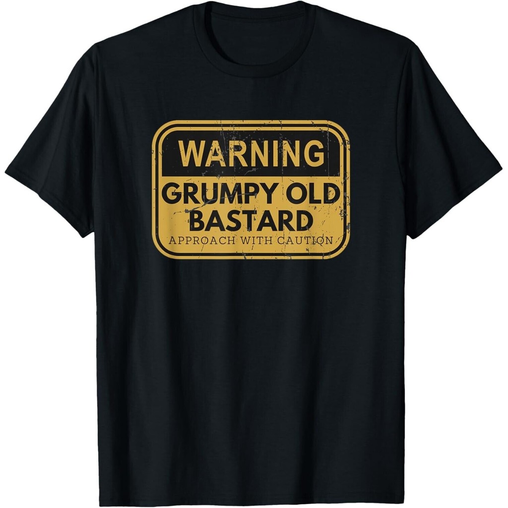 Warning Grumpy Old Bastard Approach พร้อมเสื้อยืดของขวัญระวัง | Shopee ...
