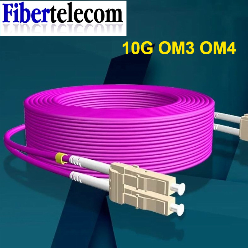 10g OM3 OM4 LC UPC-LC UPC Multimode Duplex 2.0mm Fiber Patch Cable LC ...