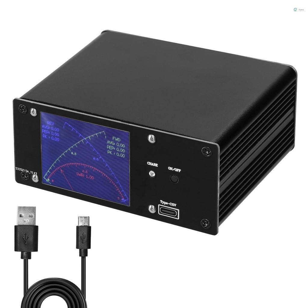 Full Touchscreen Shortwave Power Meter แบบพกพา Standing-Waves Meter ...