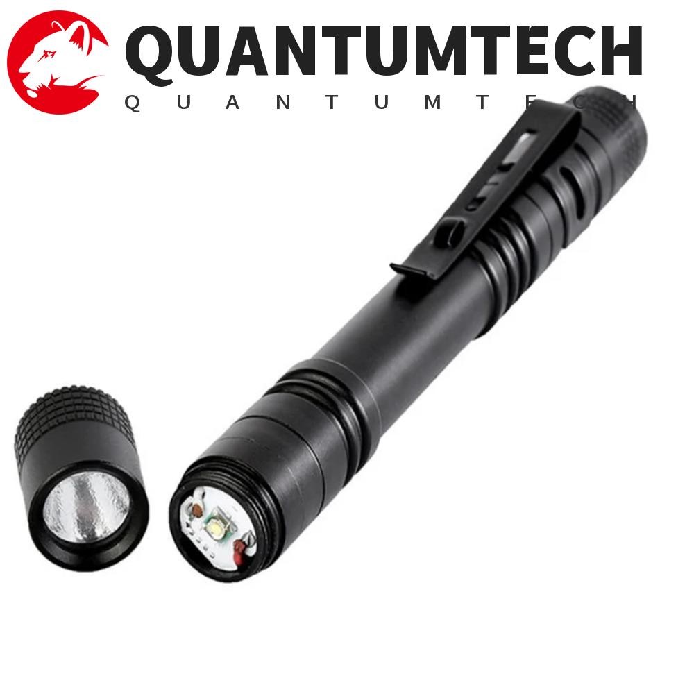 QUANTUMTECH Mini ปากกาโคมไฟไฟฉายแบบพกพา,พร้อมคลิป Mini Light Penlight คลิปไฟทํางาน,ปากกาคลิปไฟ ...
