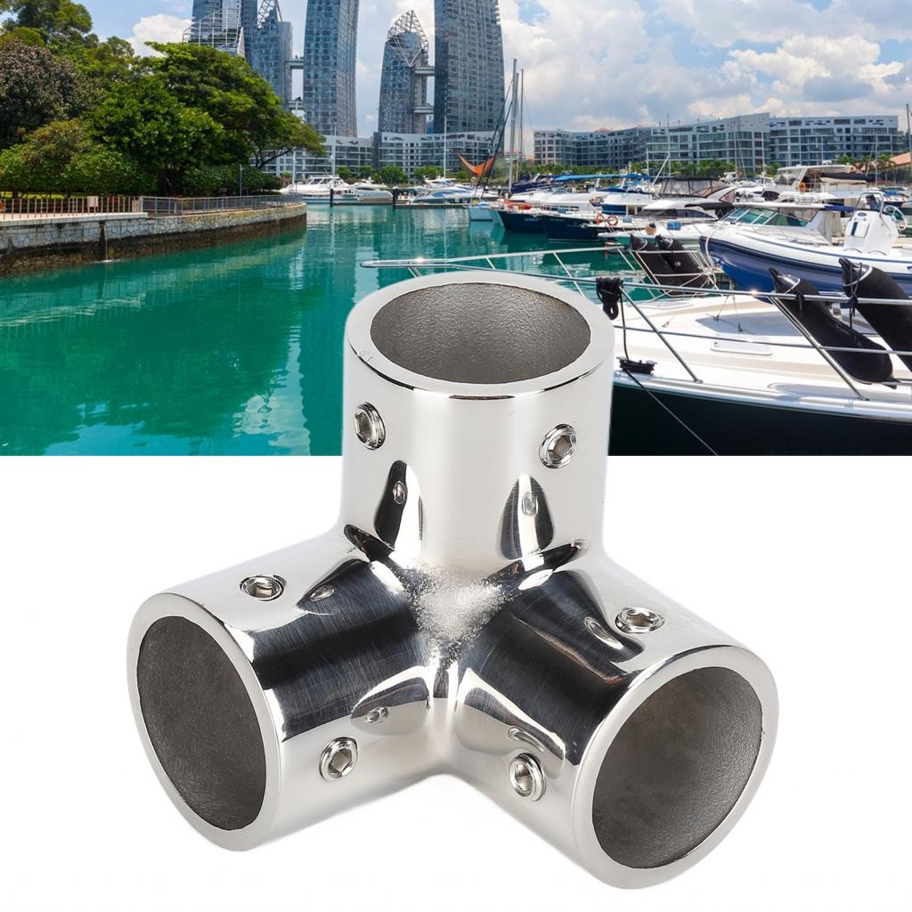 3 Way Corner Elbow Tee ข้อต่อ 316 สแตนเลสสำหรับเรือยอชท์ไฟเบอร์กลาสเรือ ...