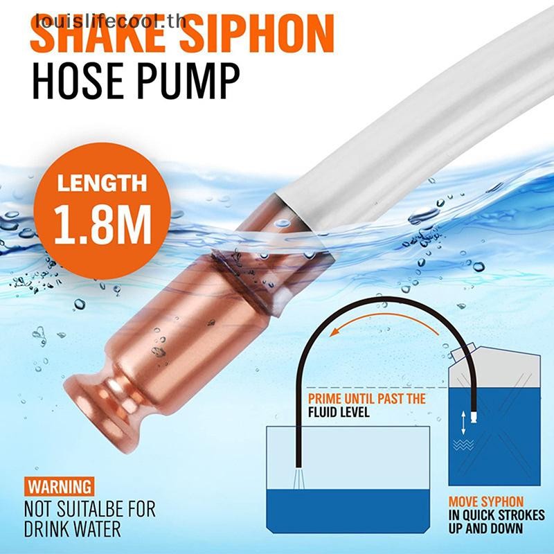 Louislifecool แก๊ส Siphon ท่อปั๊ม Shaker Siphon 1/2 "วาล์ว Virgin ...
