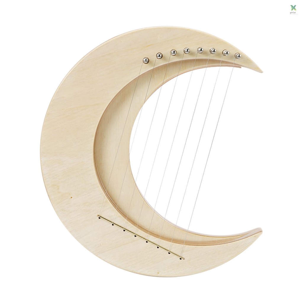 8 สาย Crescent Moon ประเภท Lyre G Key แบบพกพา Lyre ลวดเหล็ก Strings ...