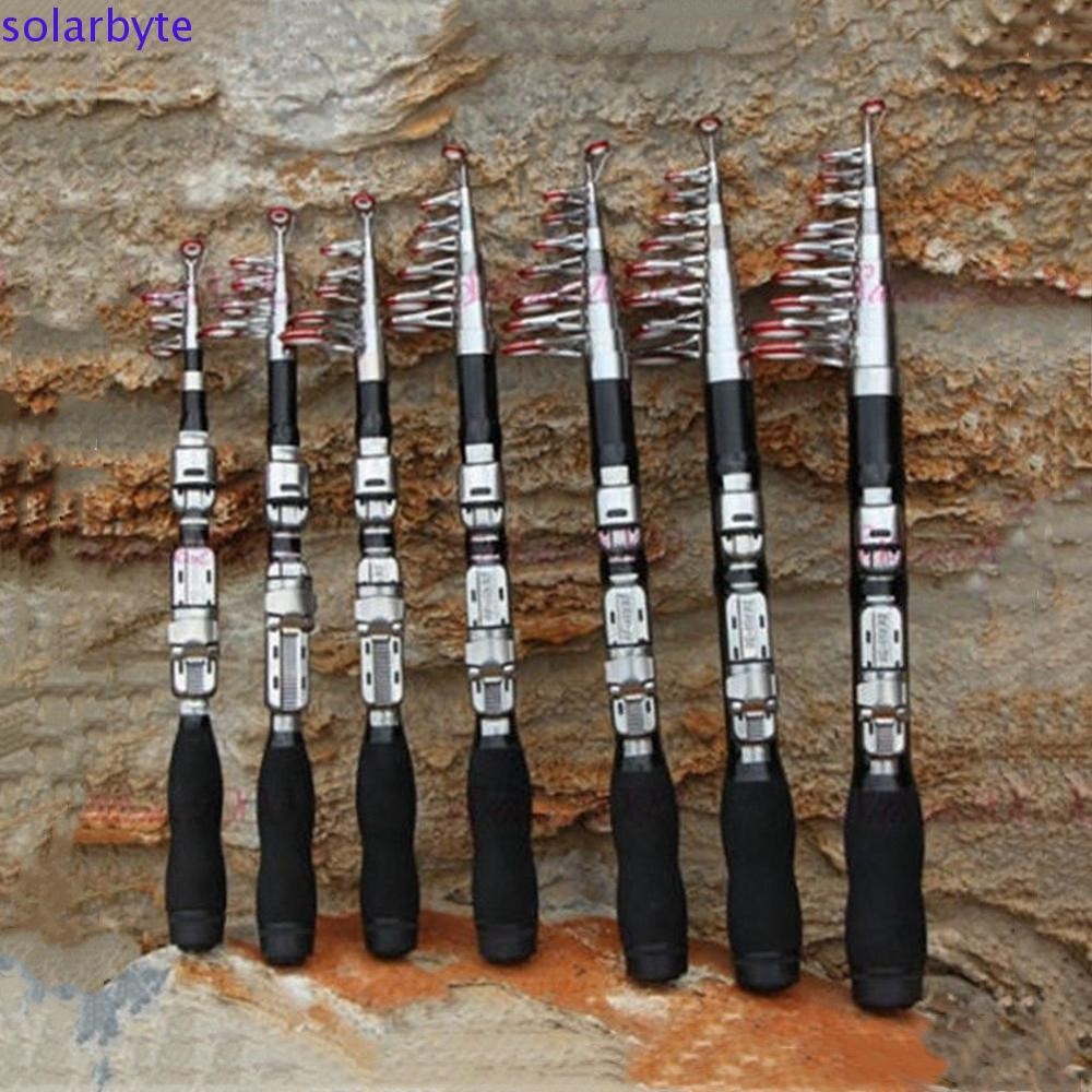SOLARBYTE คันเบ็ด อุปกรณ์ตกปลา Telescopic Black Rivers และ Lakes Ultra Light FRP Ice Fshing Rod ...
