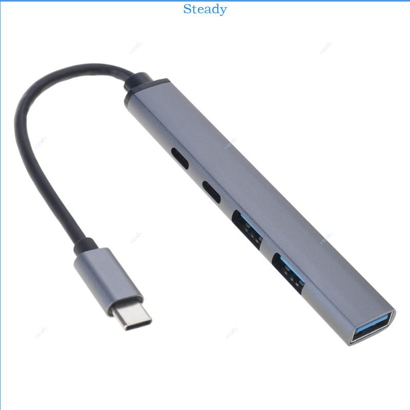 Steady Type C Hub 5 in 1 ฮับอลูมิเนียมพร้อมพอร์ต Type C และ USB 3 0 2 0 ...