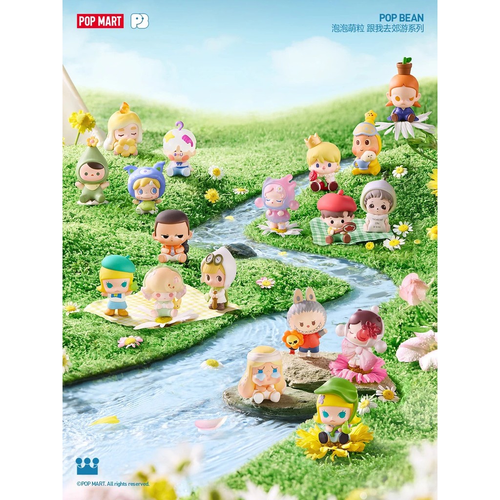 POPMART Popbean Come with Me for an Outing Series Mini Beans32 ชิ้น ...